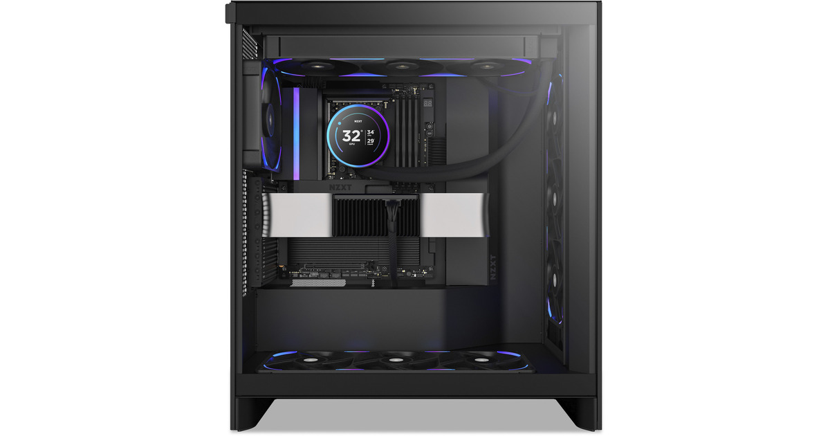 NZXT F360X RGB case fans Zwart, 3 stuks, 360 x 120 x 30 mm, PWM