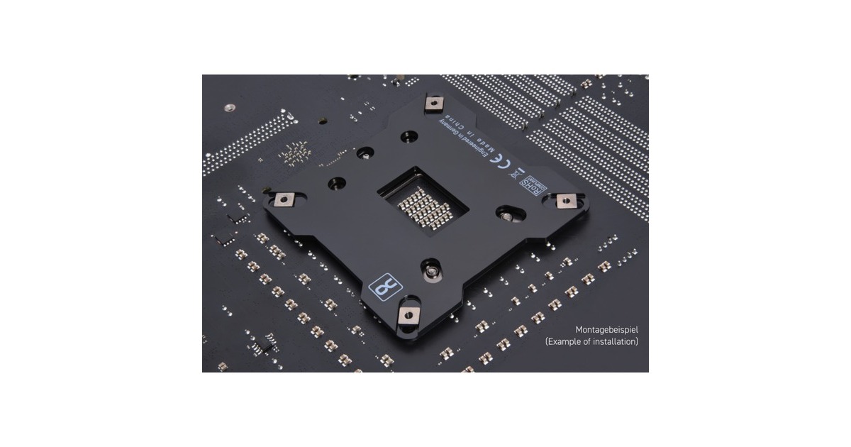 Alphacool Core Backplate XPX/Eisbaer LGA 115X/1200/1700 inbouwkit Zwart