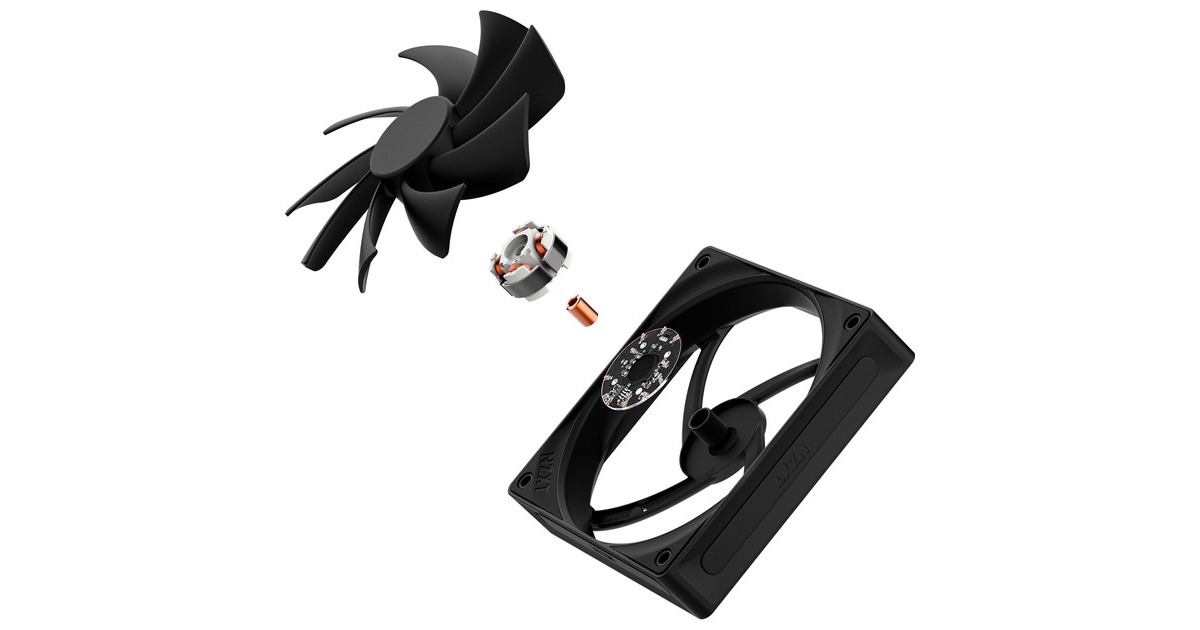NZXT F120Q case fan Zwart, 120 x 120 x 25 mm, PWM