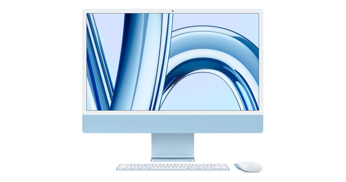 Apple iMac 2023 24" (MQRQ3N/A) all-in-one pc Blauw | M3 8 Core | 10 ...