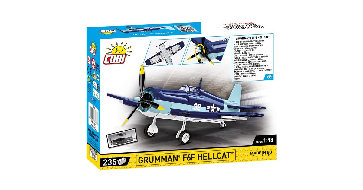 COBI Historical Collection - Grumman F6F Hellcat Constructiespeelgoed ...