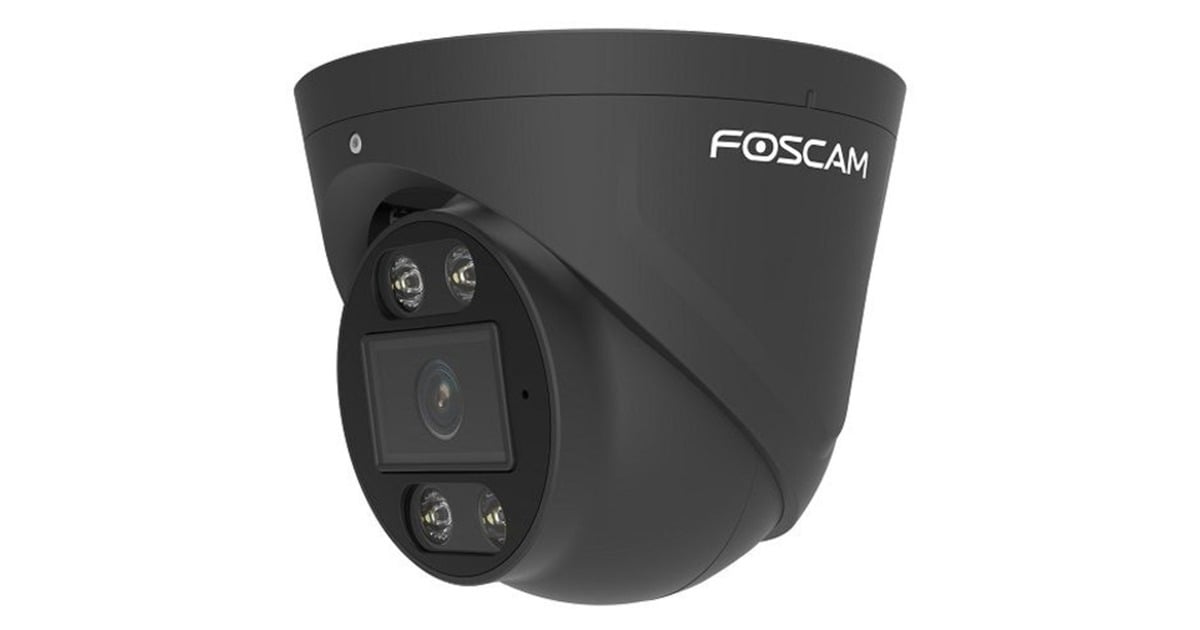 Foscam T8EP, UHD PoE IP turret camera Zwart