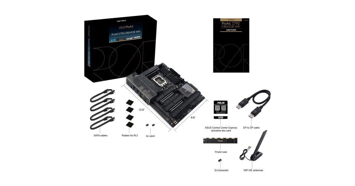 ASUS ProArt Z790-CREATOR WIFI socket 1700 moederbord Zwart, RAID, 2.5 ...