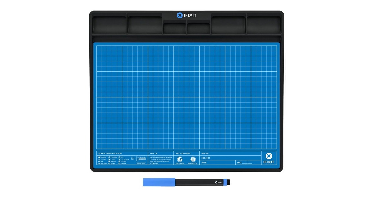iFixit Fixmat beschermingsmat Blauw/zwart