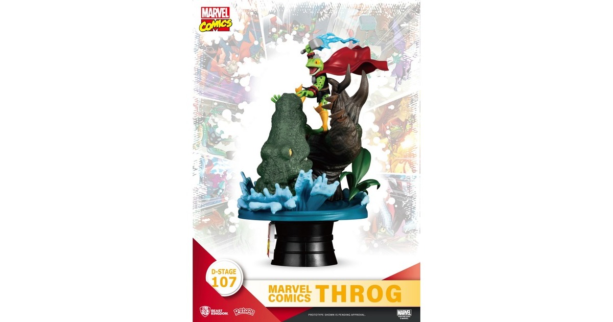 Beast Kingdom Marvel: Throg PVC Diorama decoratie