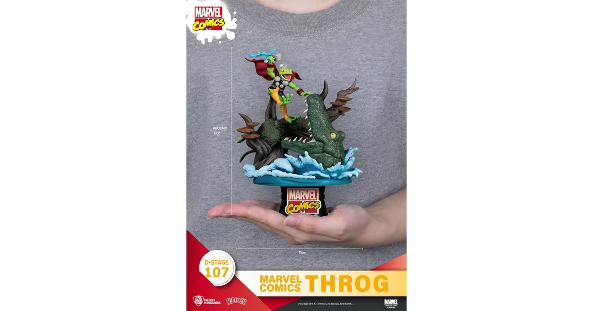 Beast Kingdom Marvel: Throg PVC Diorama decoratie