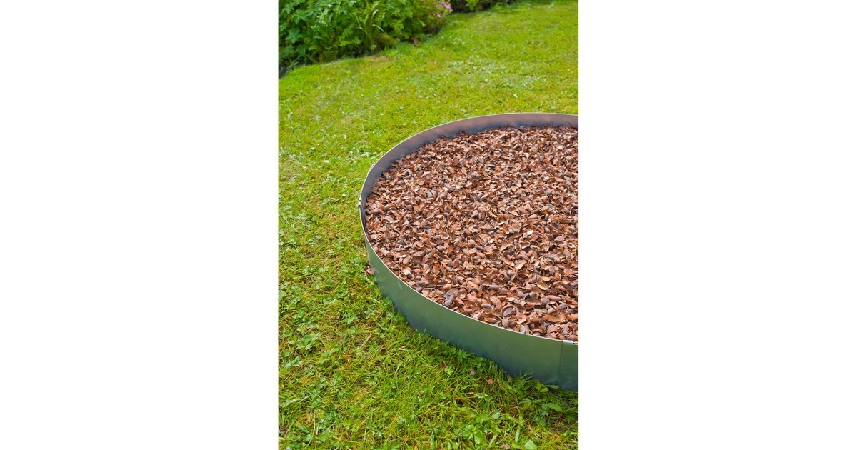 Nature Borderrand van verzinkt staal begrenzing Grijs, 3x H 10,2 x 91,4 ...