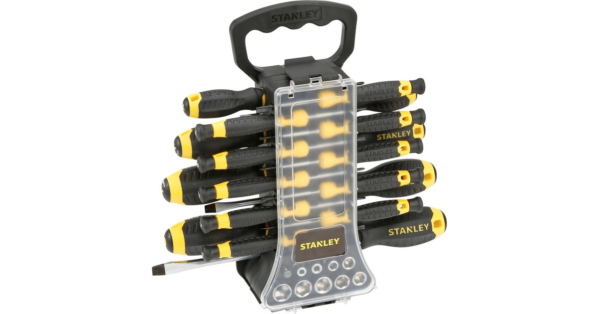 STANLEY Schroevendraaier-set, 49-delig gereedschapsset Zwart/geel, Incl ...