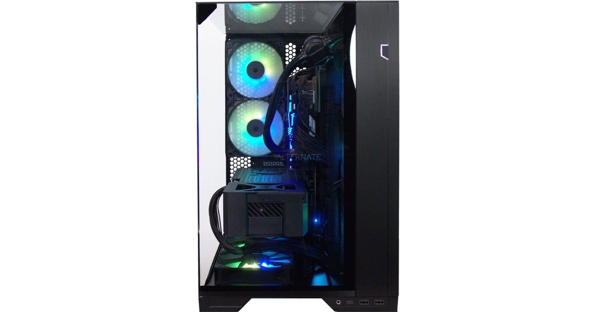 ALTERNATE Ryzen 7 - RTX 5080 Gaming pc Powered by ASUS Zwart | R7 ...