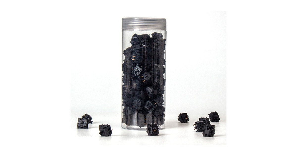 Keychron Gateron KS-3X Full Black Black keyboard switches Zwart, 110 stuks
