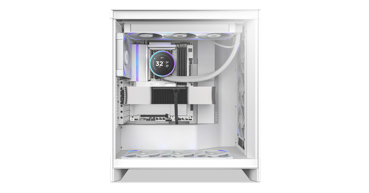 NZXT F360X RGB case fans Wit, 3 stuks, 360 x 120 x 30 mm, PWM