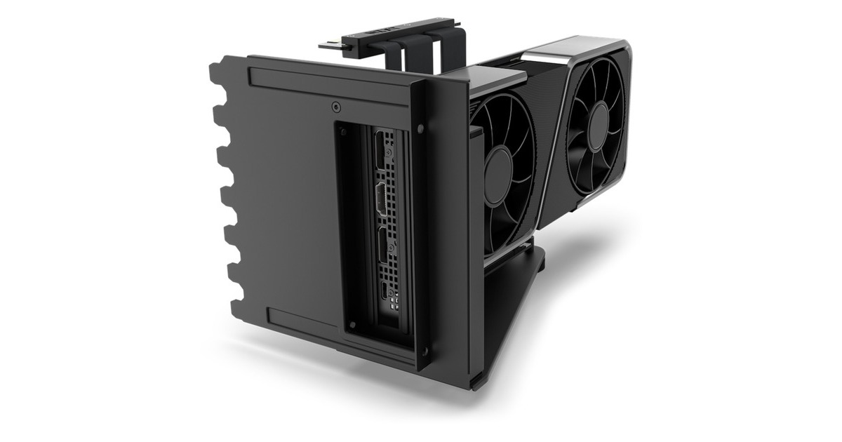 NZXT Set voor verticale GPU-montage houder Zwart