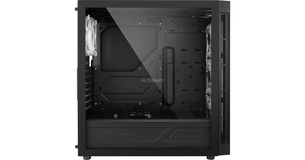 Sharkoon TG5 Pro RGB midi tower behuizing Zwart | 4x USB-A | RGB ...