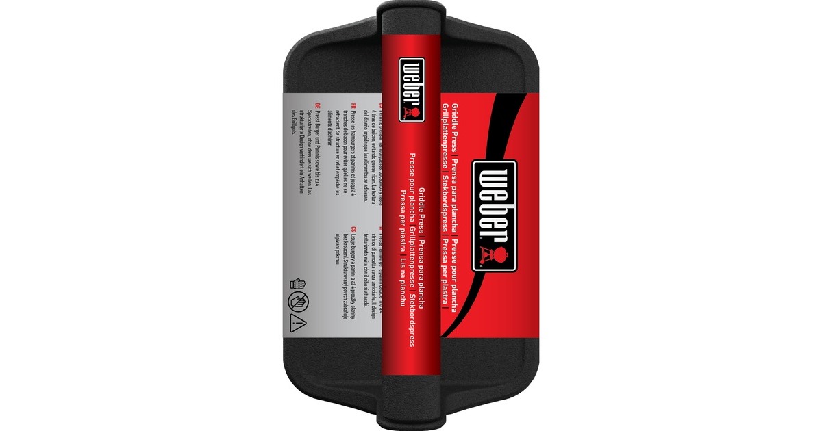 Weber Pers voor de Plancha Zwart