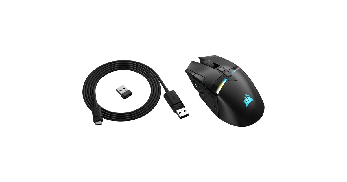 Corsair DARKSTAR WIRELESS MMO/MOBA Gaming muis Zwart, USB 2.0 | 2,4 GHz ...