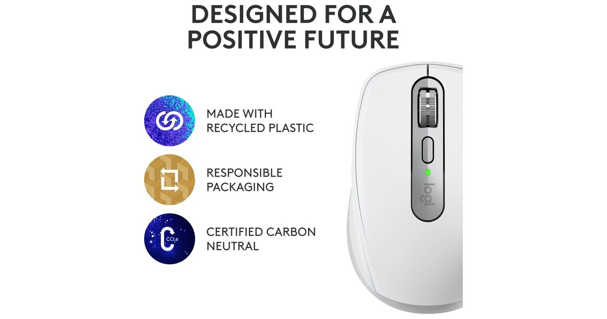 Logitech MX Anywhere 3S Compact draadloze muis Grijs, 200 - 8000 dpi ...