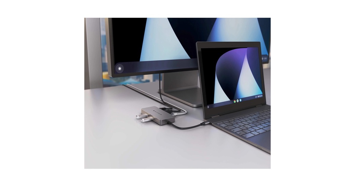 Hyper HyperDrive 5-Port USB-C Hub dockingstation Grijs