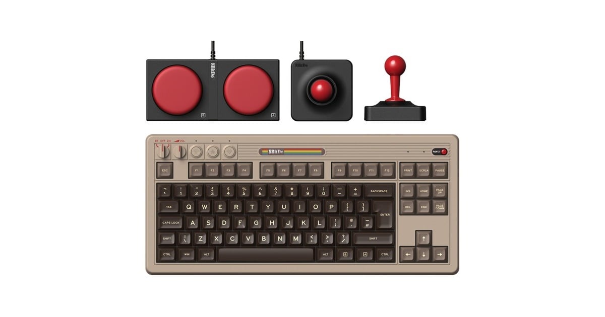 8BitDo Retro Mechanical ISO Keyboard - C64 Edition, gaming toetsenbord ...