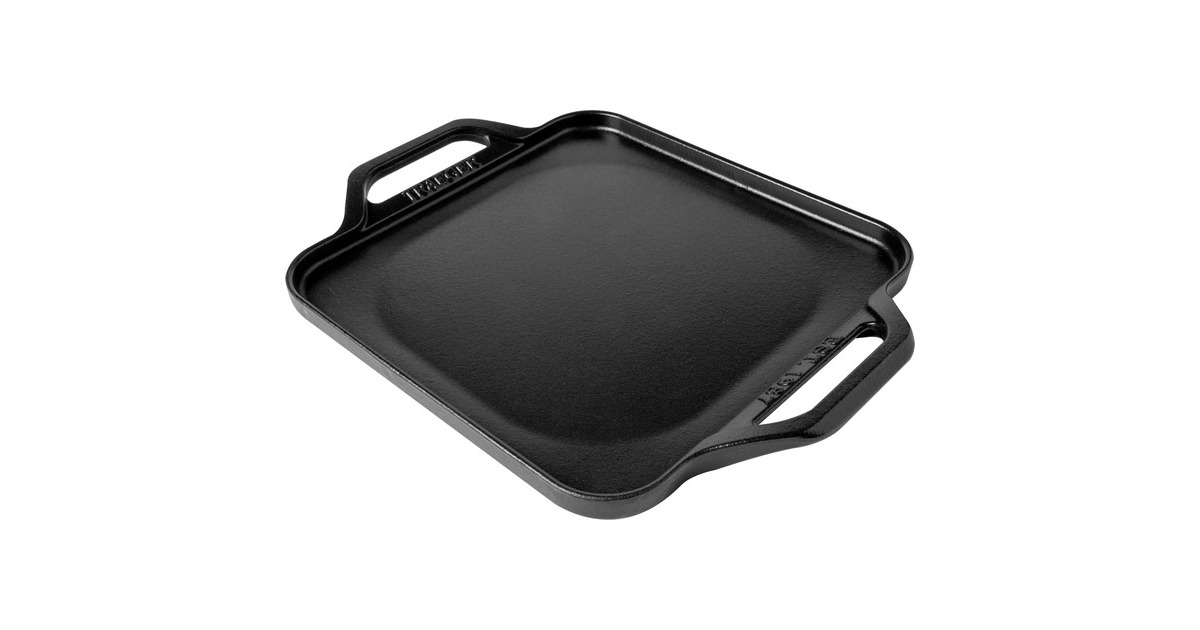 Traeger Inductie gietijzeren pan BAC703 bak-/braadpan Zwart, 29 x 29cm