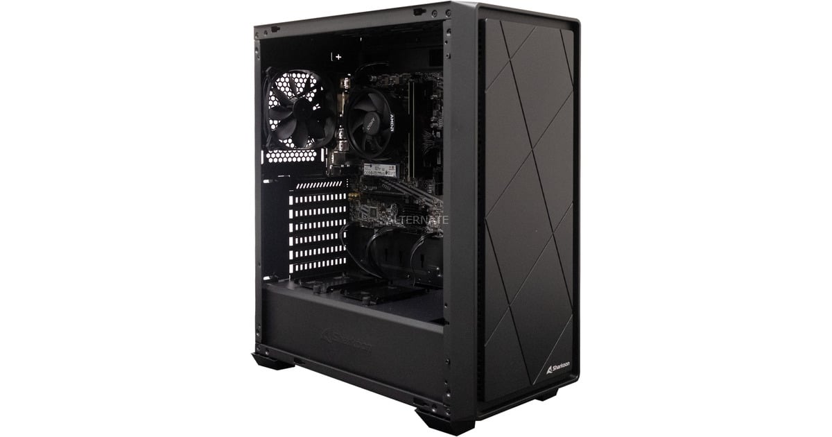 ALTERNATE Multimedia R3 3200G pc-systeem Zwart | R3 3200G | Radeon ...