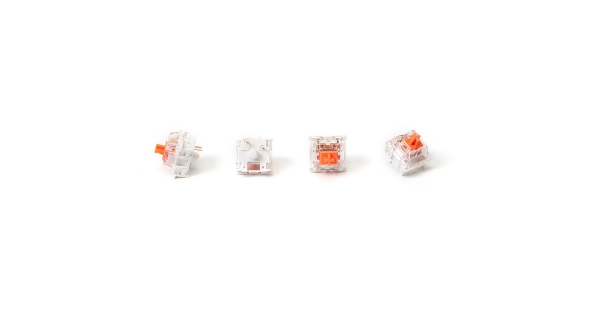 Keychron Silent K Pro Red Switch-Set keyboard switches Rood/transparant ...
