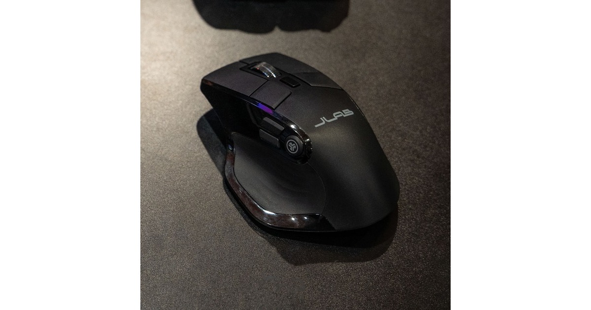 JLab Epic Wireless Mouse Zwart, 1200 - 2400 DPI, Bluetooth 5.2 / 2.4 ...