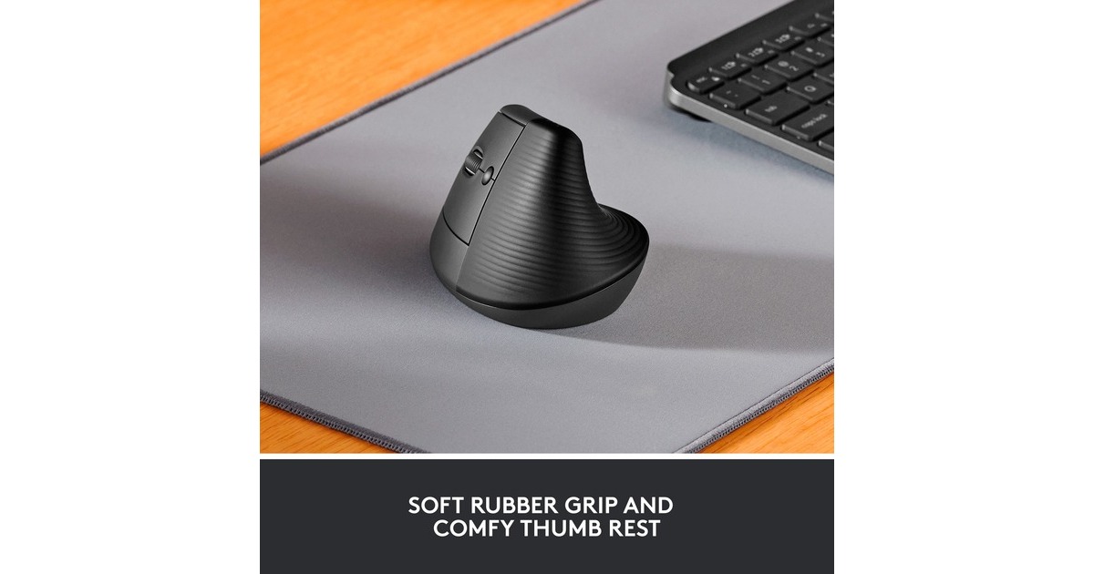 Logitech Lift Vertical Ergonomische Muis - Linkshandig Grafiet/zwart ...