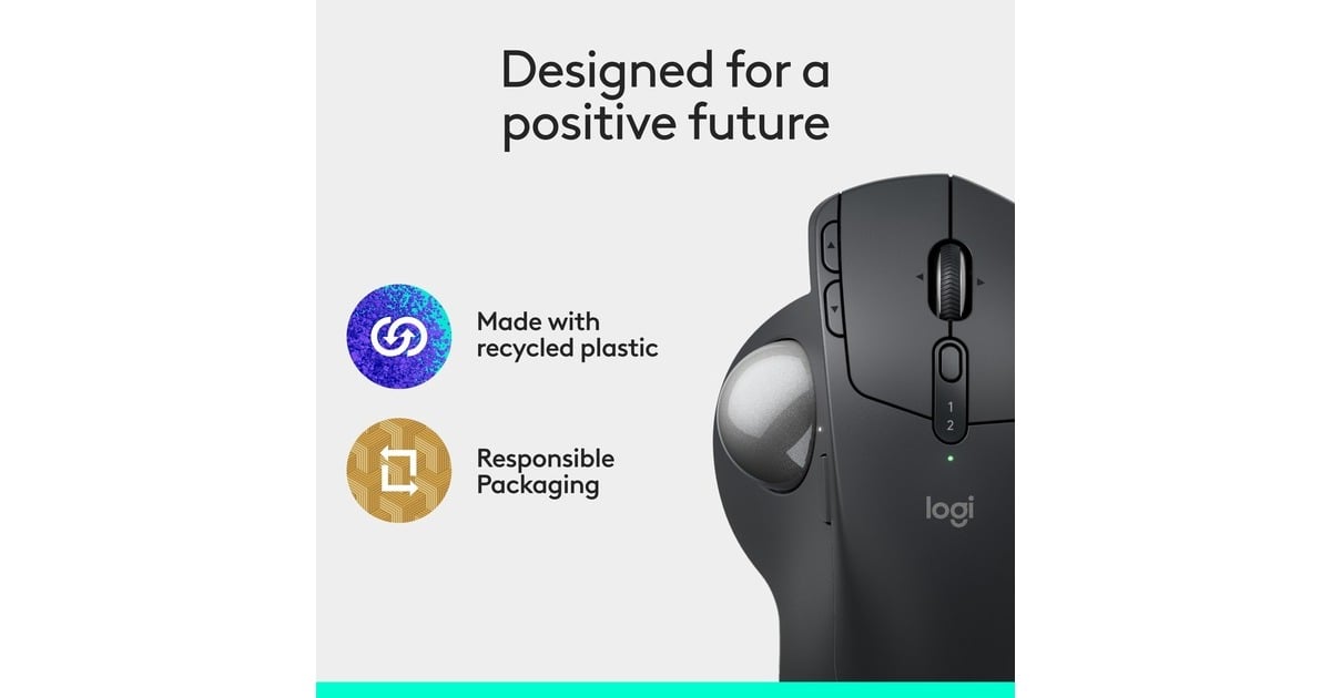 Logitech MX Ergo S Advanced Wireless Trackball Mouse Grafiet, 512 ...