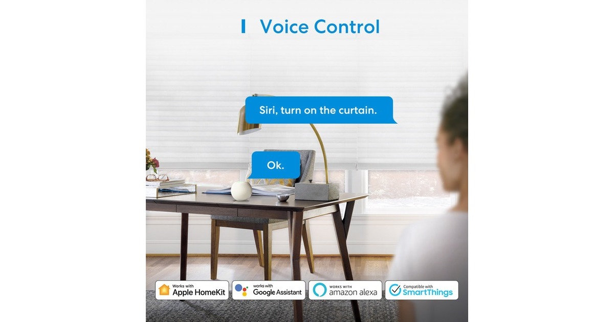 Meross MRS100 Smart Wi-Fi Roller Shutter Timer schakelaar Wit