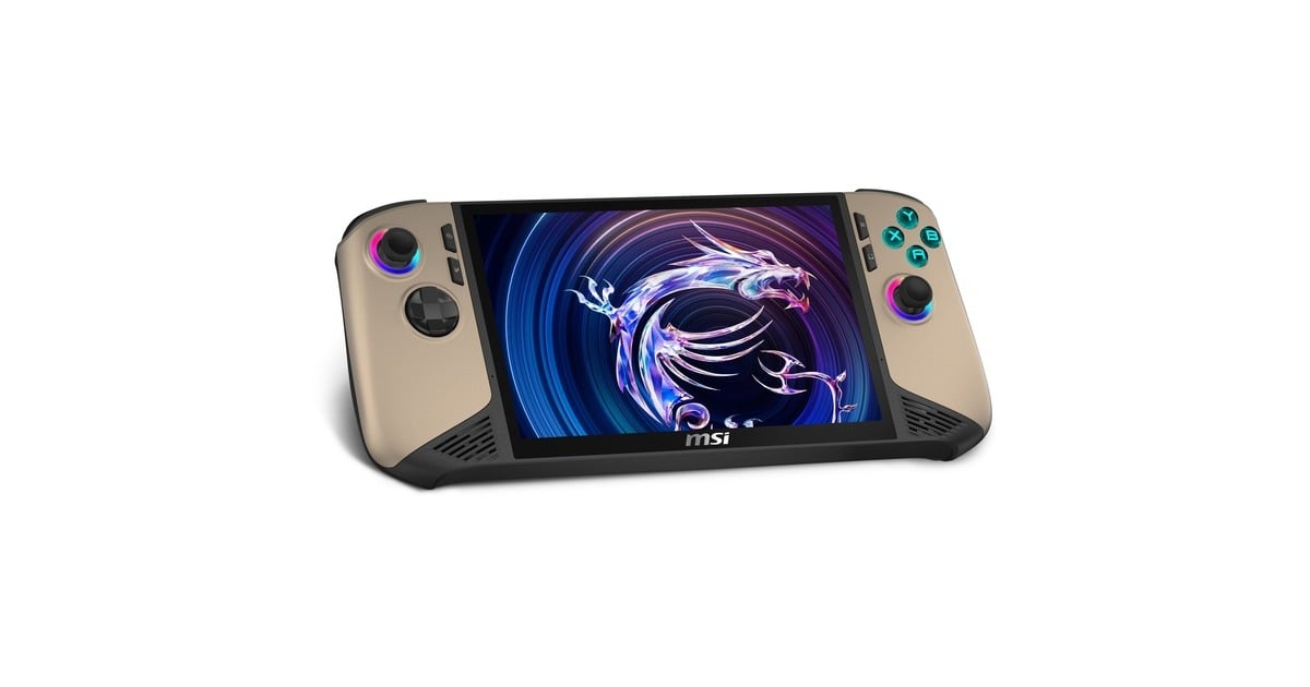 MSI Claw 8 AI+ A2VM-007NL handheld game console Beige/zwart, 1 TB SSD ...