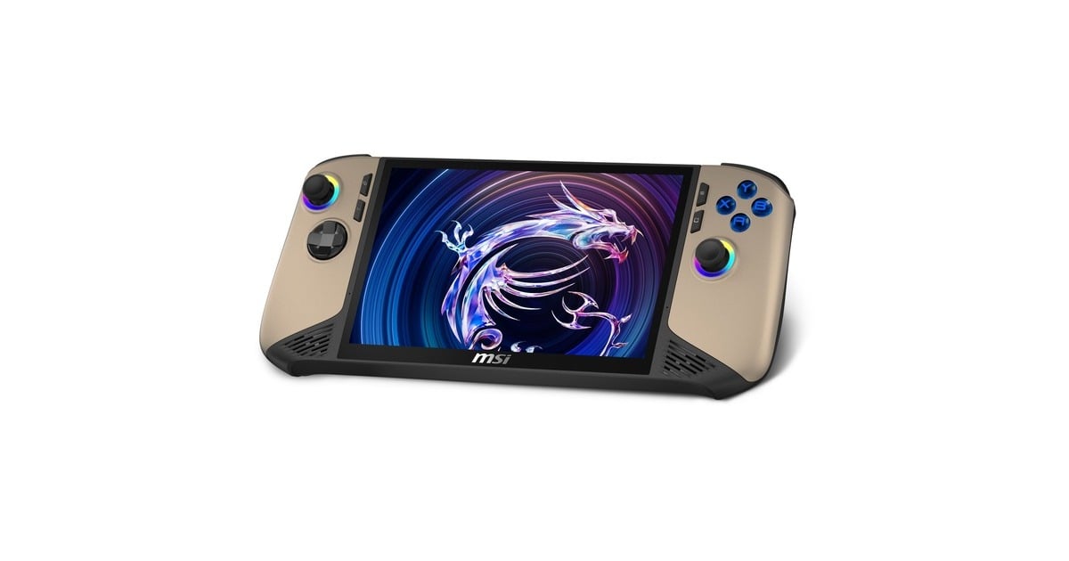 MSI Claw 8 AI+ A2VM-007NL handheld game console Beige/zwart, 1 TB SSD ...