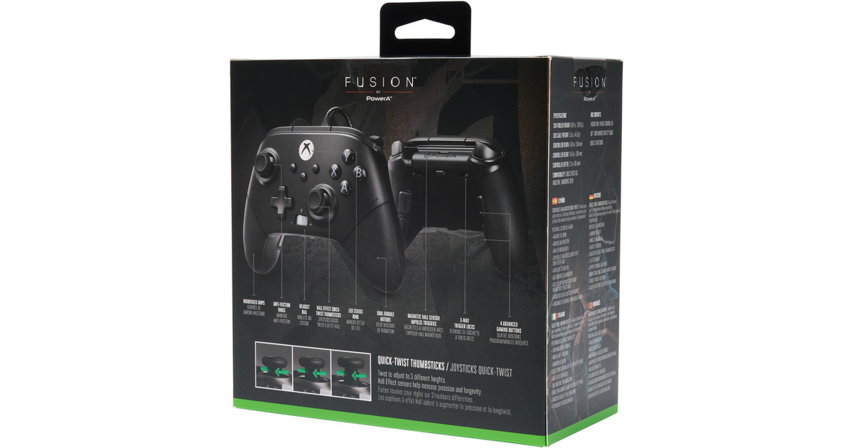 PowerA Xbox Wired Controller FusionPro 4 Zwart, Xbox Series X|S, Xbox ...