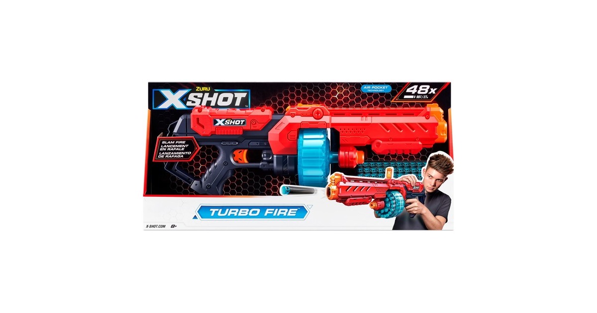 ZURU X-Shot Excel - Turbo Fire Blaster Dart blaster