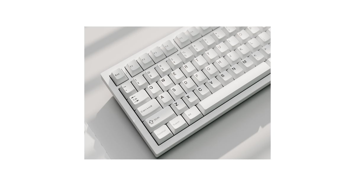 Keychron Cherry Profile Double - Shot PBT Full Set Keycaps - Black on ...