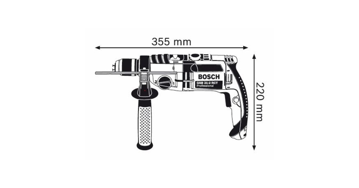 Bosch Professional Klopboormachine GSB 21-2 RCT Blauw/zwart
