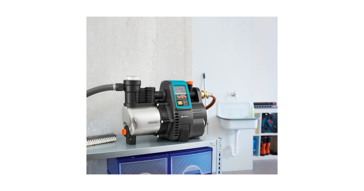 GARDENA Hydrofoorpomp 6000/6 LCD Inox Inox/zwart, 1760-20
