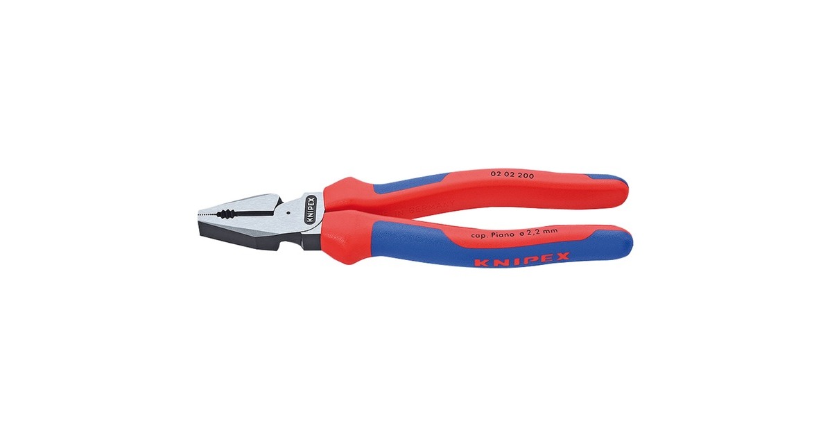 Knipex Kracht-Combitang 02 02 200 combinatietang Blauw