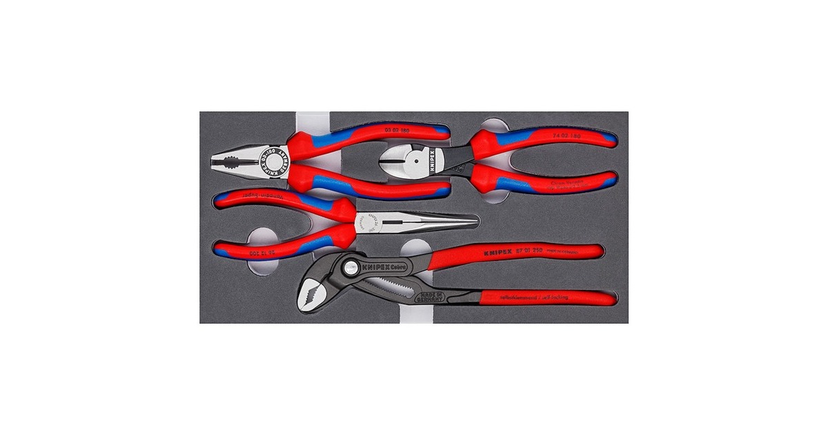 Knipex Tangen-Set Basic 00 20 01 V15 tangenset 4-Delig