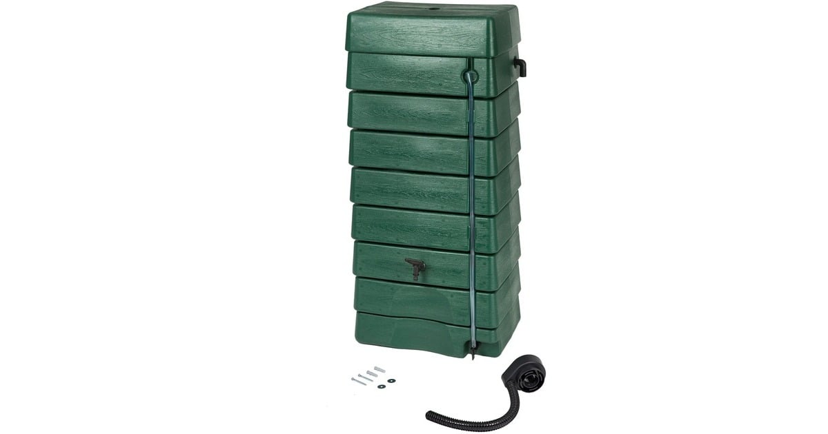 Nature Kunststof muurtank regenton Groen, 276 liter