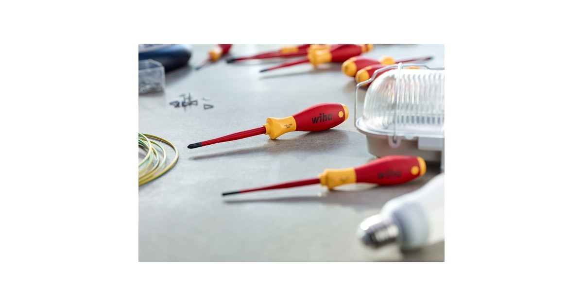 Wiha Schroevendraaierset SoftFinish electric slimFix Rood/geel, 12-delig