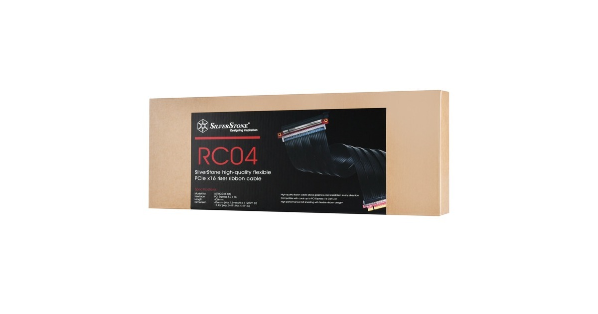 SilverStone SST-RC04B-400 kabel Zwart Outlet