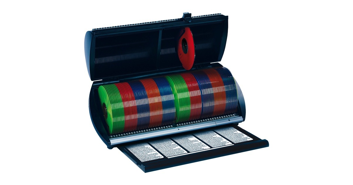 MediaRange CD/DVD Selector 100 opslag Zwart, Retail