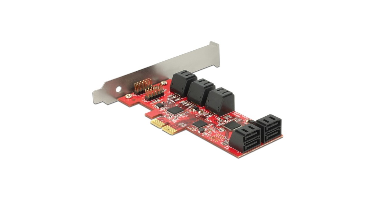 DeLOCK PCI Express x2 Card > 10 x internal SATA 6 Gb/s serial-ata ...