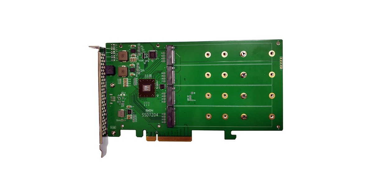 HighPoint 3rd-Gen NVMe SSD7204 controller