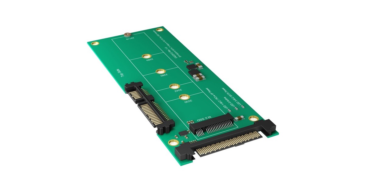 ICY BOX IB-M2B01 Convertorplaat serial-ata controller