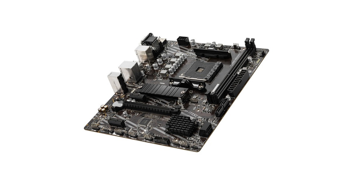 MSI A520M PRO socket AM4 moederbord RAID, Gb-LAN, Sound, µATX