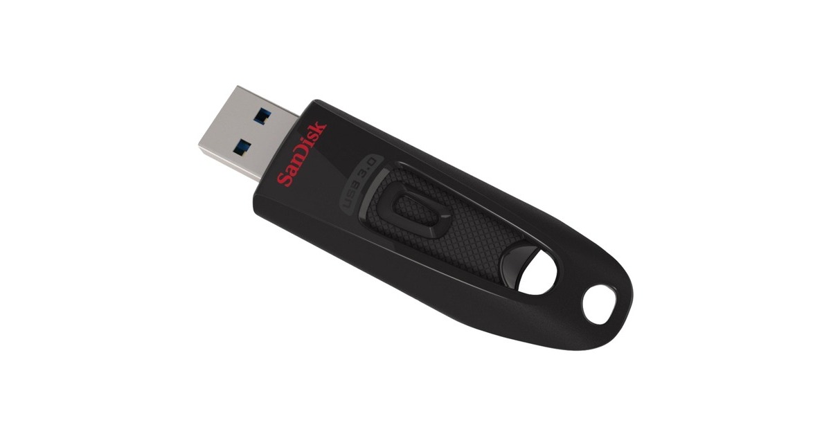 SanDisk Ultra 64 GB usb-stick Zwart/rood, SDCZ48-064G-U46