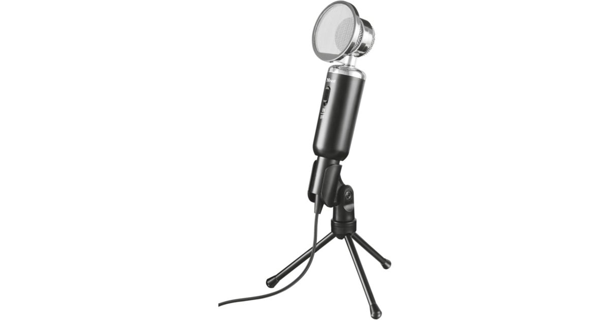 Trust Madell Desk Microphone microfoon Zwart/zilver, 21672