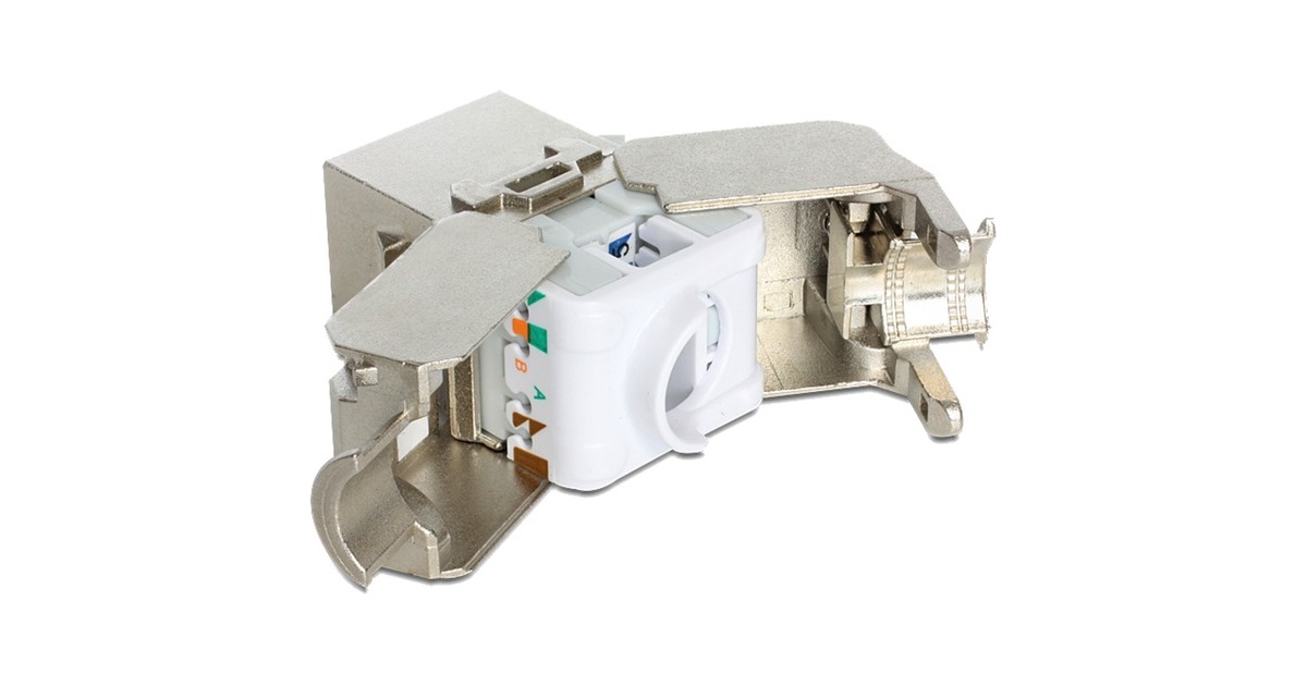 DeLOCK Keystone Module RJ45 jack > LSA Cat.6A 86205