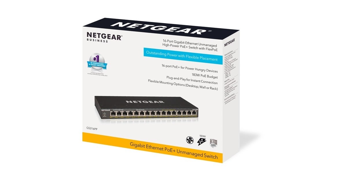 NETGEAR GS316PP switch